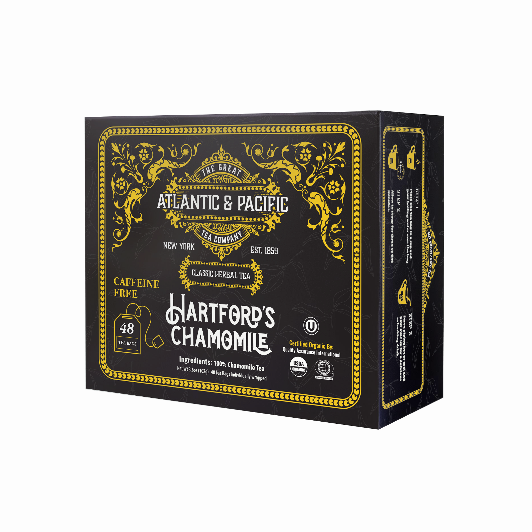 A&P Hartford's Chamomile Tea, 48 Count Organic – A&P COFFEE AND TEA